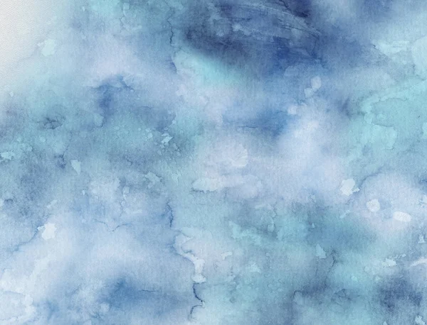 Abstract electric blue watercolor for background. Creative abstract painted background ...