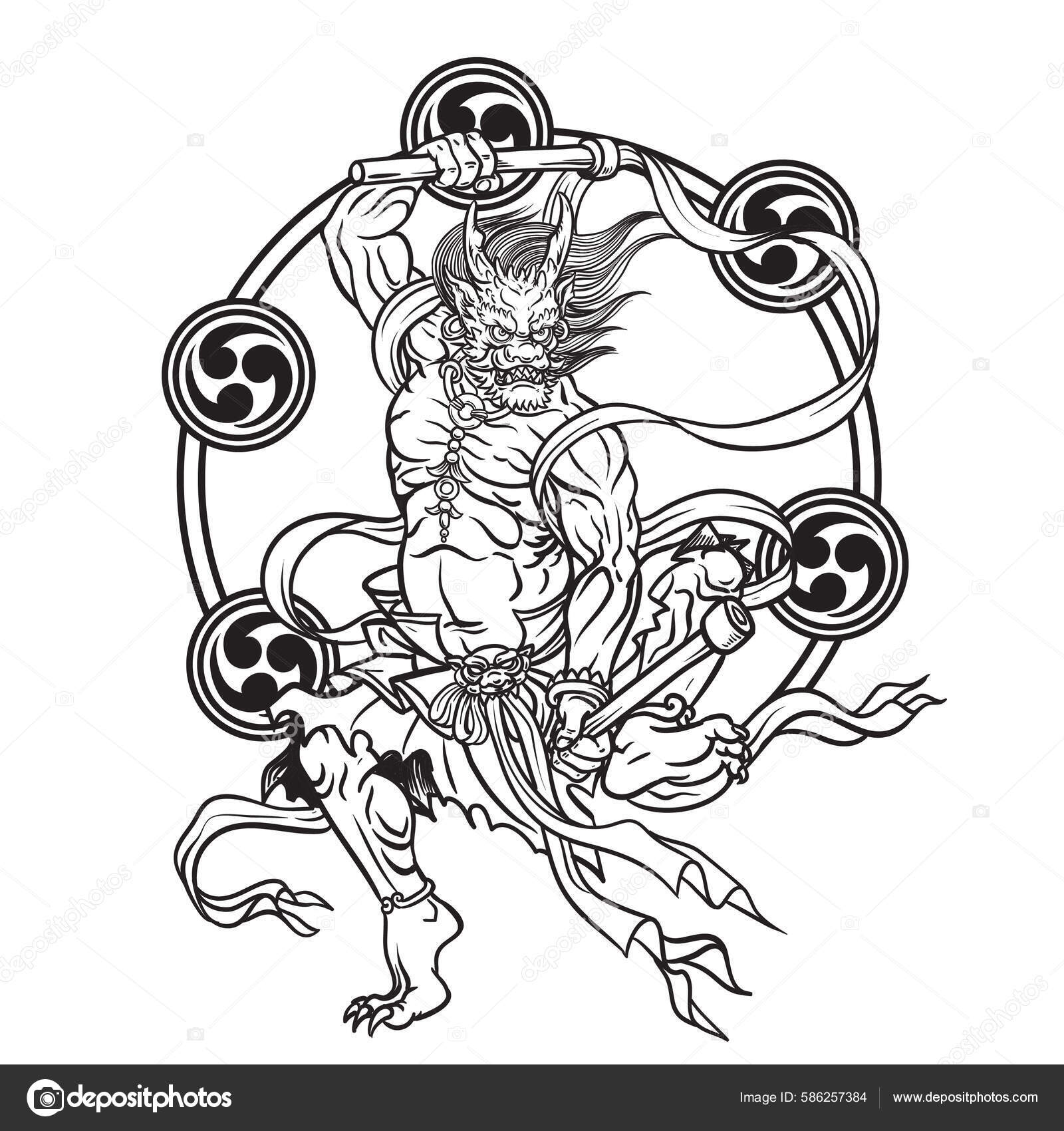 Japanese Lightning God