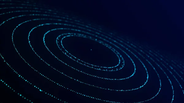 Data technology illustration. Abstract background with a dynamic wave. Plexus. 3d. - Stock Image ...