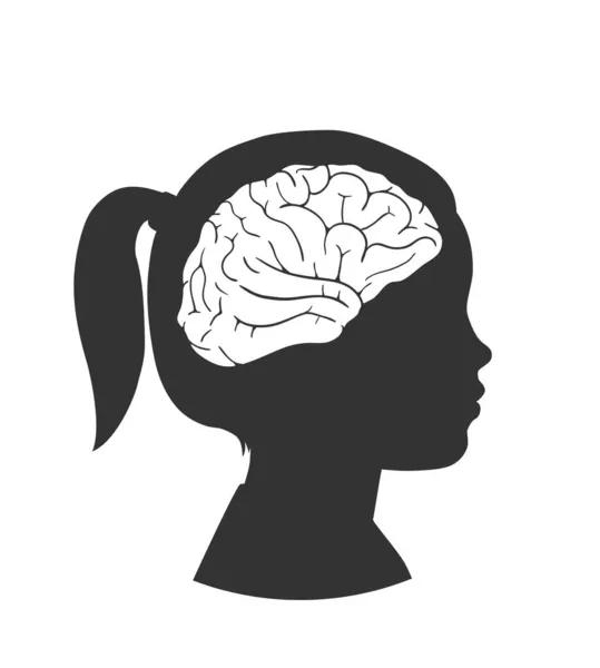 Child Brain Silhouette