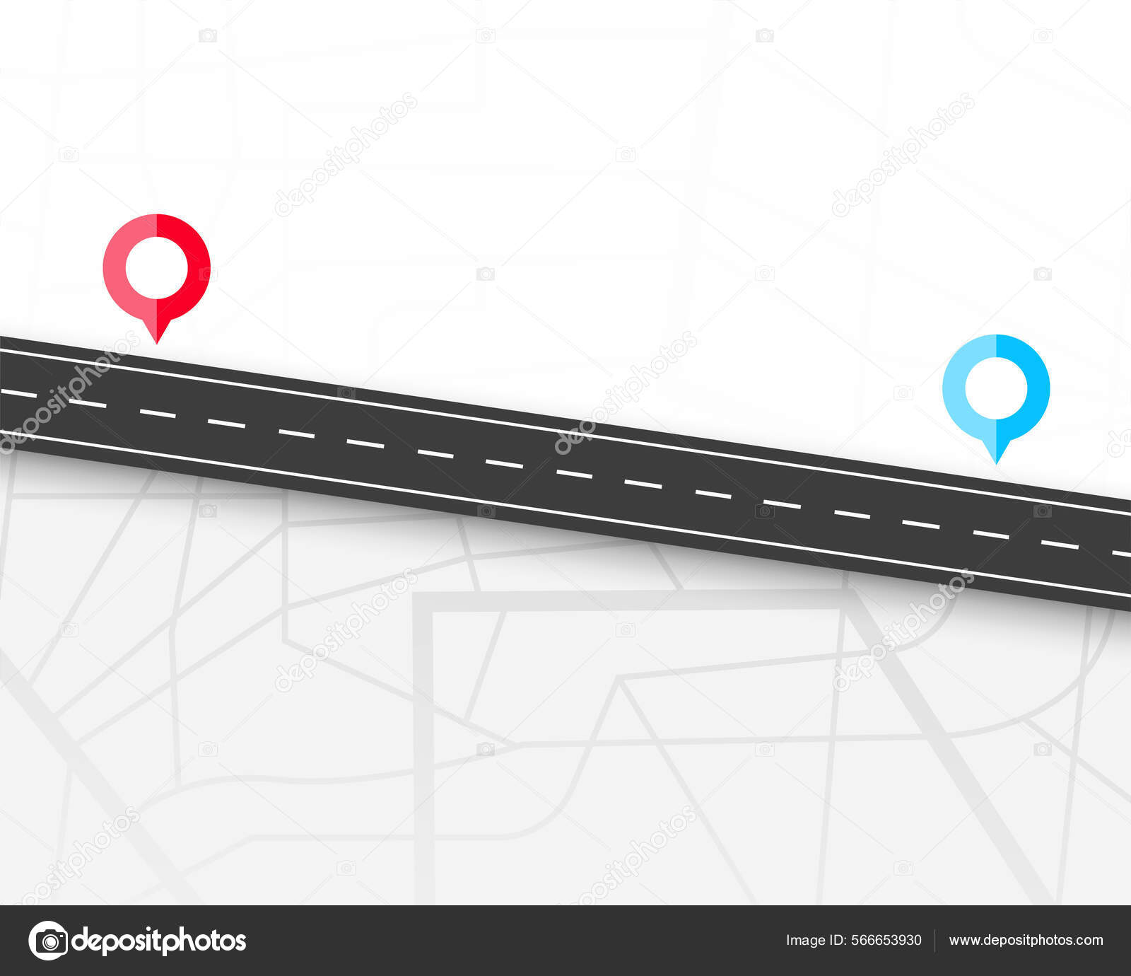 Pathway Background Two Location Icons Stock Vector Image by ...