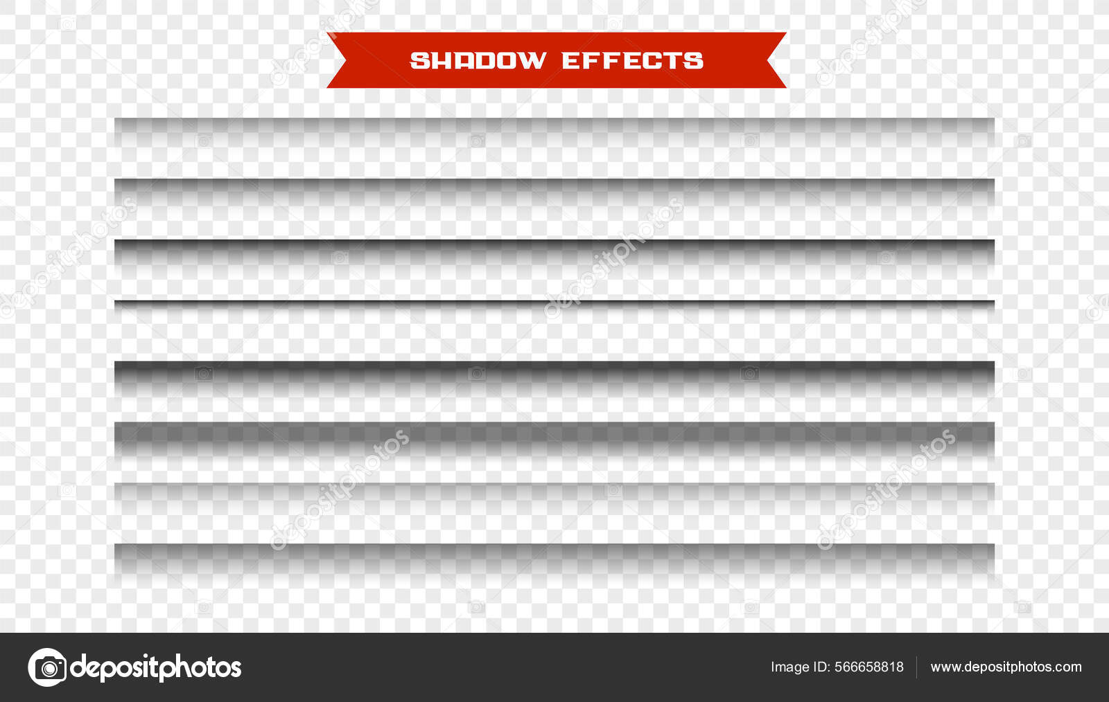 Realistic Paper Shadow Effects Set Stock Vector Image by ©desinerstar ...