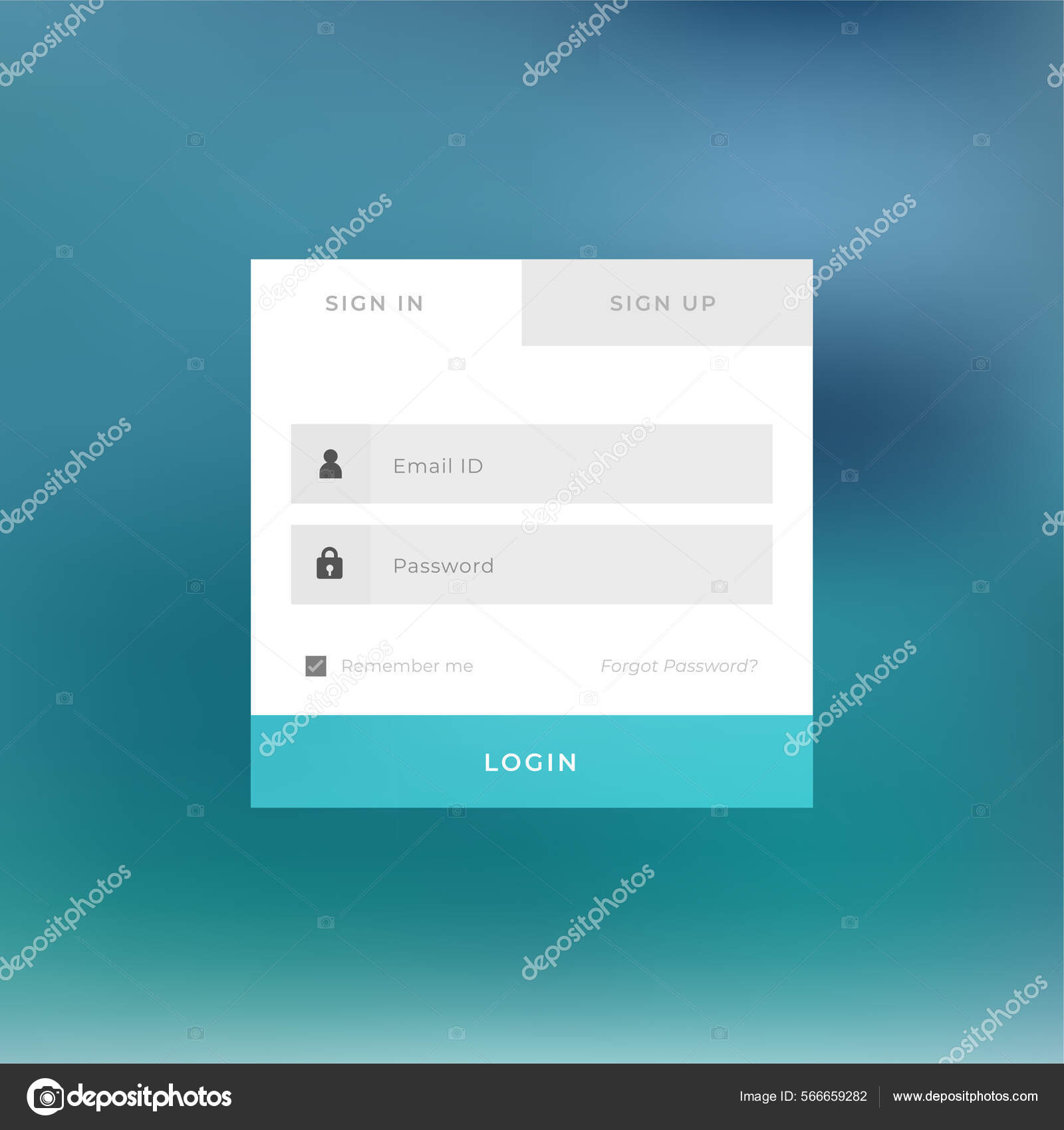 Website User Login Page Template Stock Vector Image by ©desinerstar ...