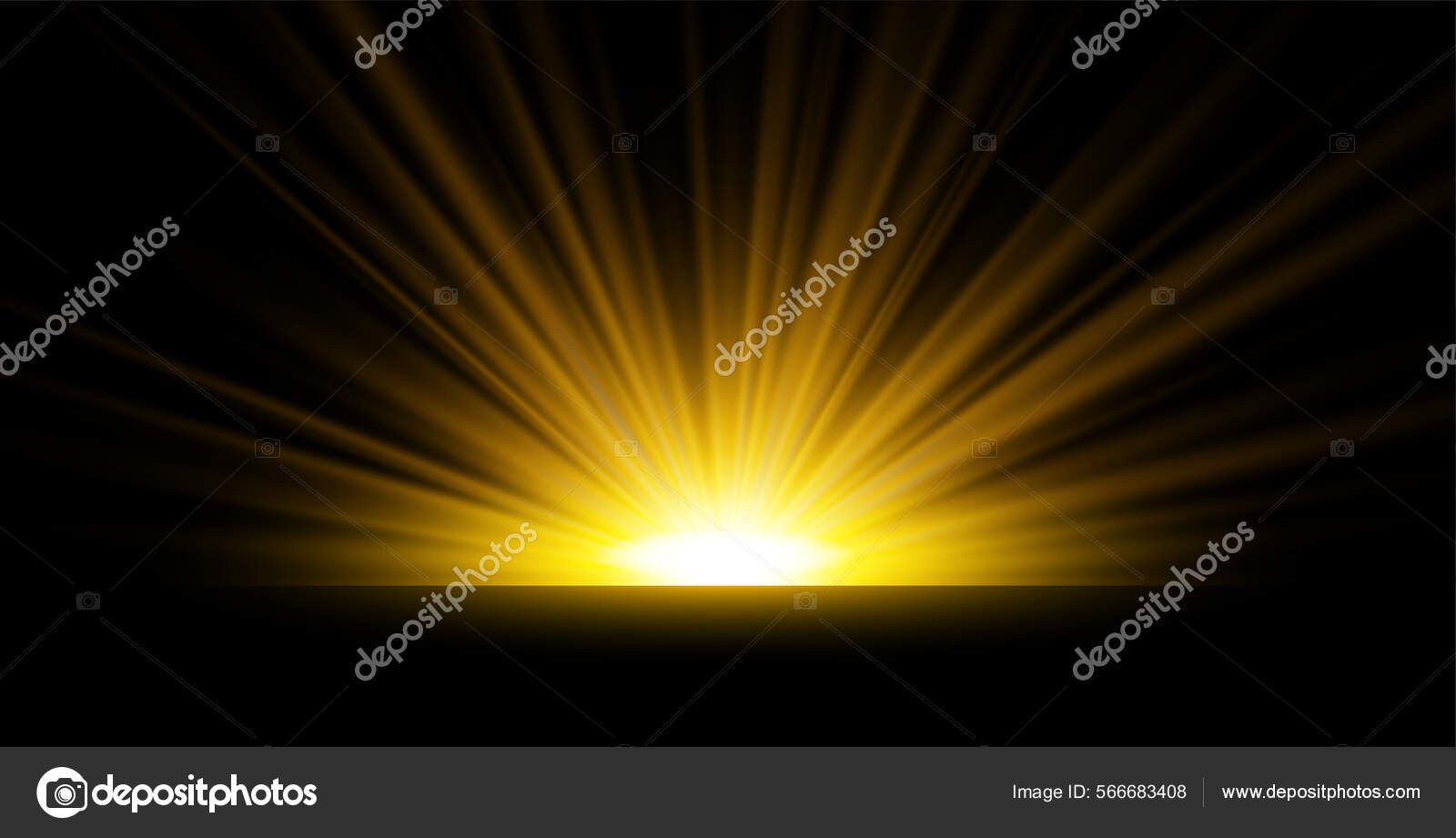 Glowing Light Sun Rays Effect Background Stock Vector Image by ...