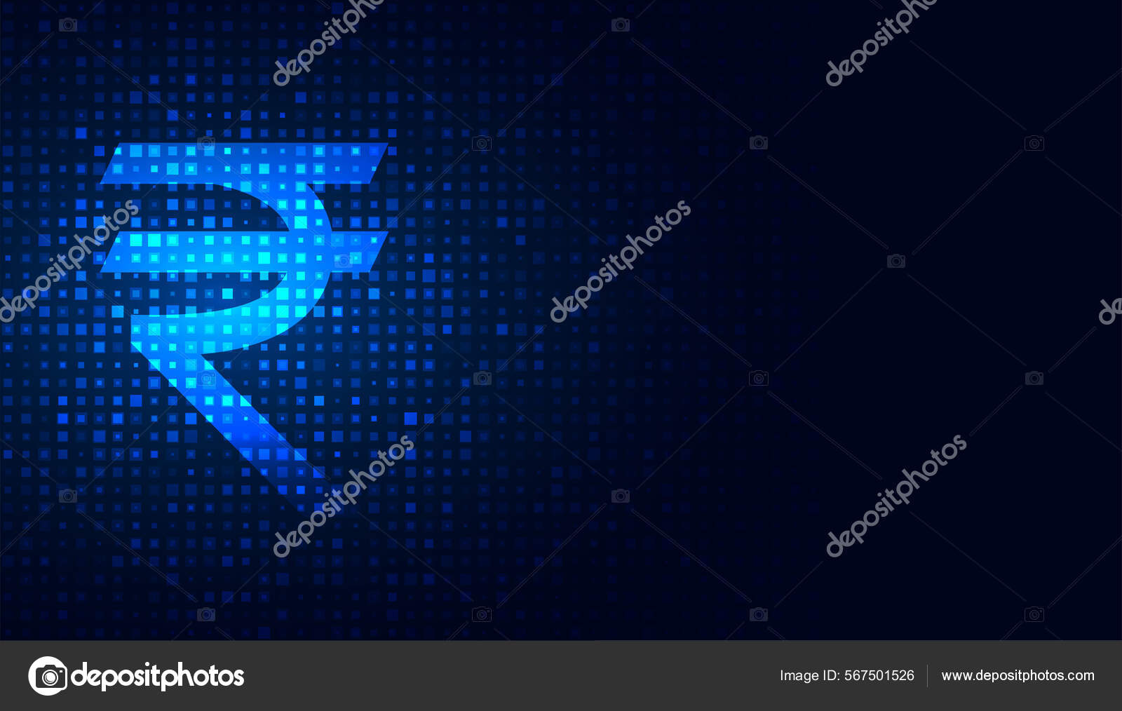 Digital Rupee Concept Technology Background Stock Vector Image by ...
