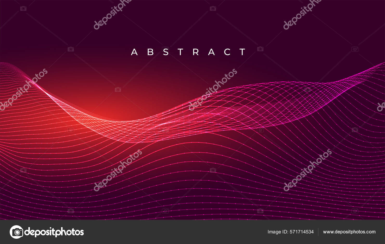 Red Glowing Wave Lines Background Stock Vector Image by ©desinerstar ...