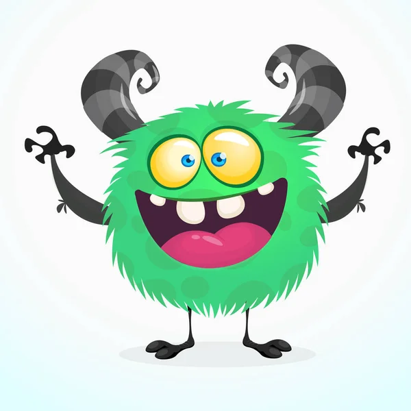 Mischievous Cartoon Monster Character Vector Stock Illustration Stock ...