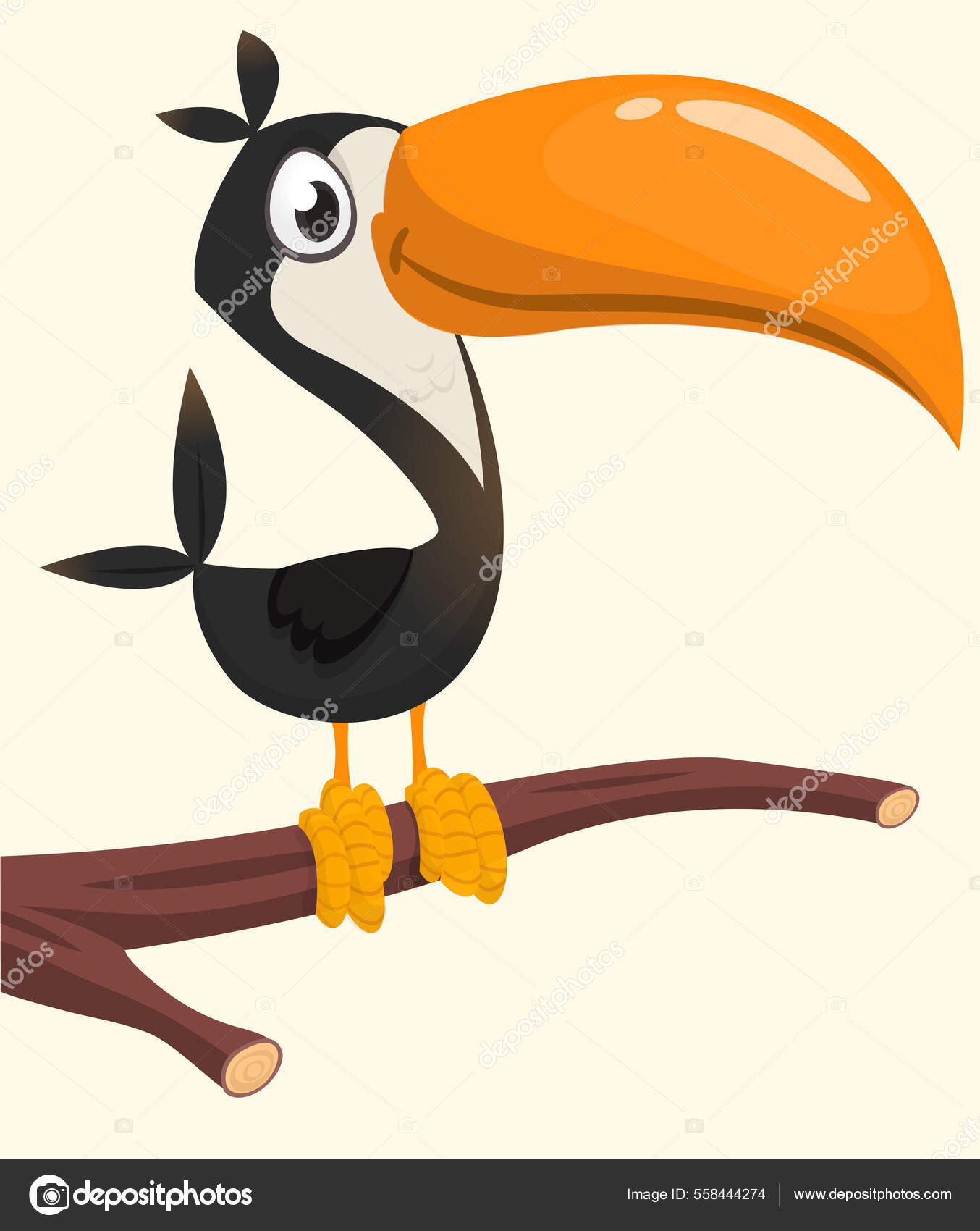 Kartun Yang Lucu Vektor Gambar Burung Vektor Stok oleh ©drawkman.gmail ...