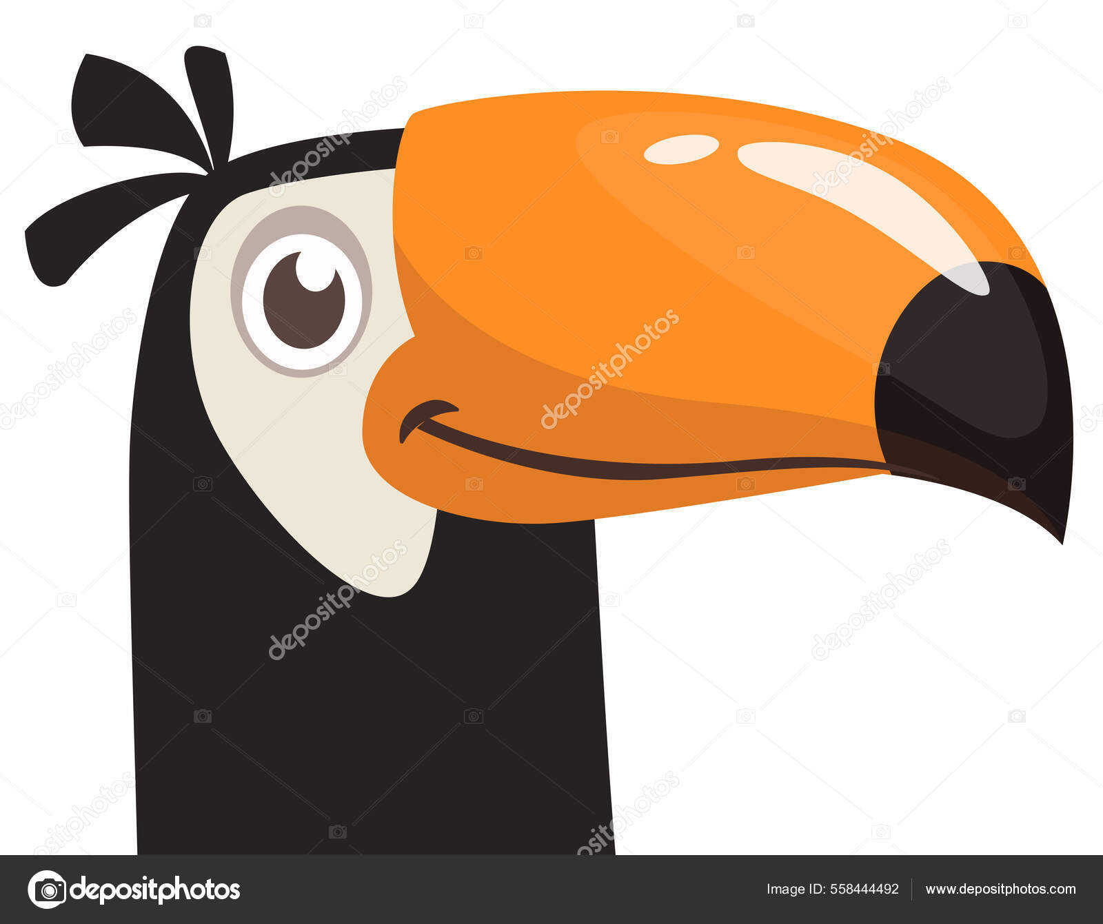 Divertida Caricatura Tucán Ilustración Aves Vectoriales Vector de stock ...