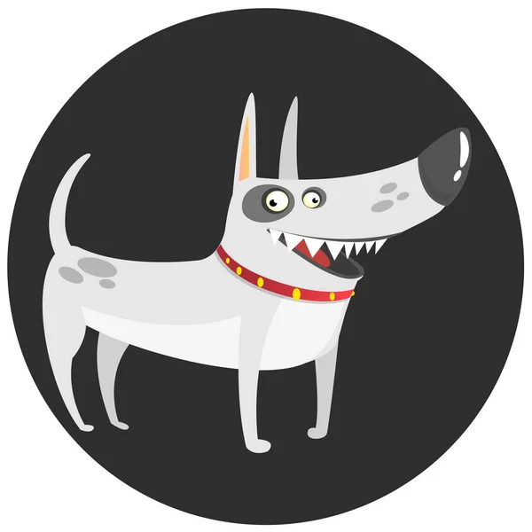 Cartoon Security Guard Dog Breed Doberman Pincher Vector Illustration ...