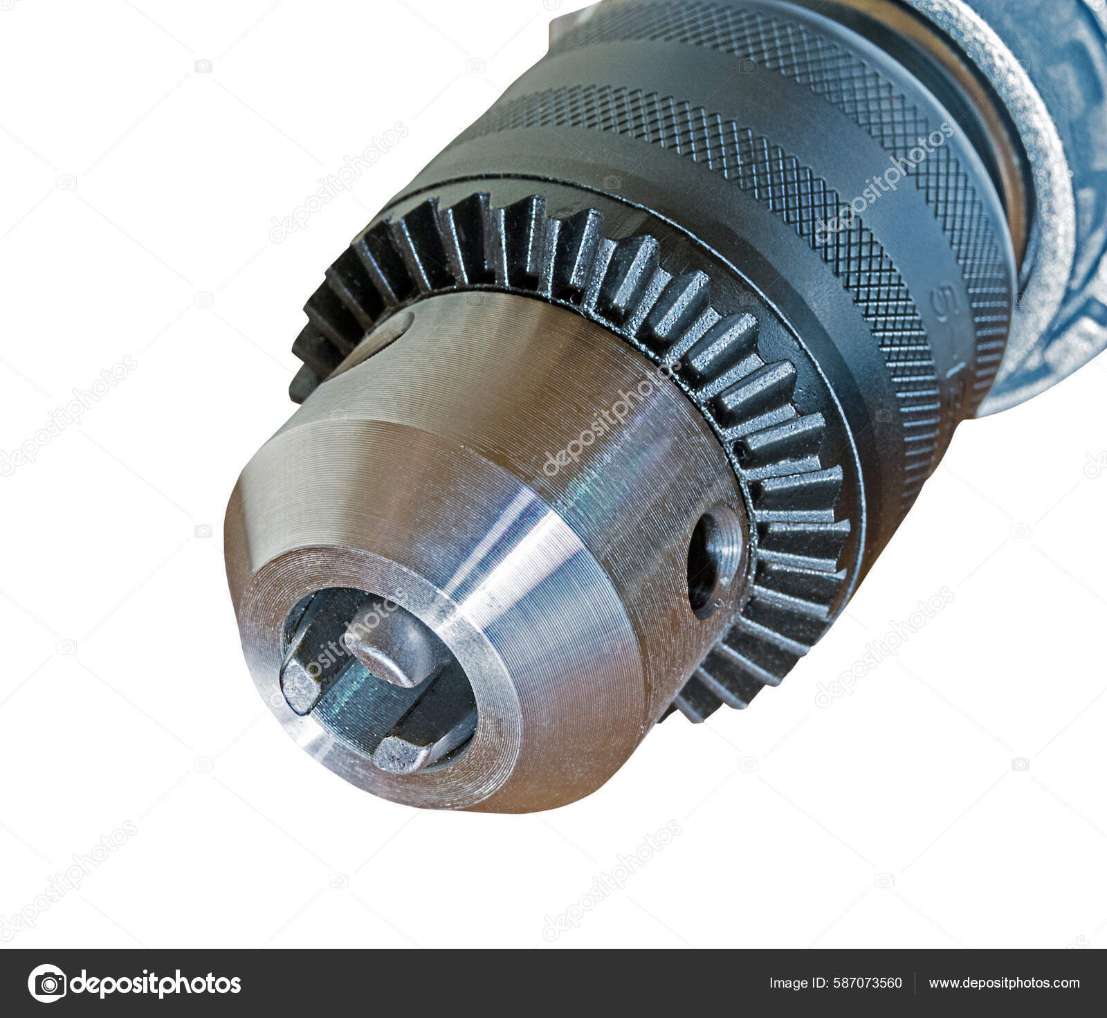 Hand Drill Chuck Close Isolated White: fotografía de stock © arunny1975 ...
