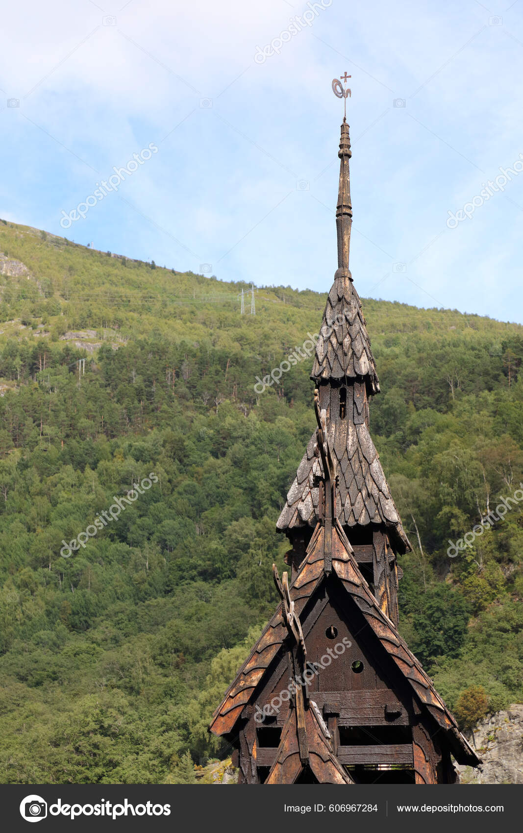 Stabkirche Borgund Borgund Stave Church – Stock Editorial Photo ...