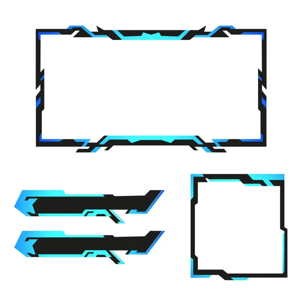 Golden Live Stream Overlay Game Interface Border Frame Lower Third ...