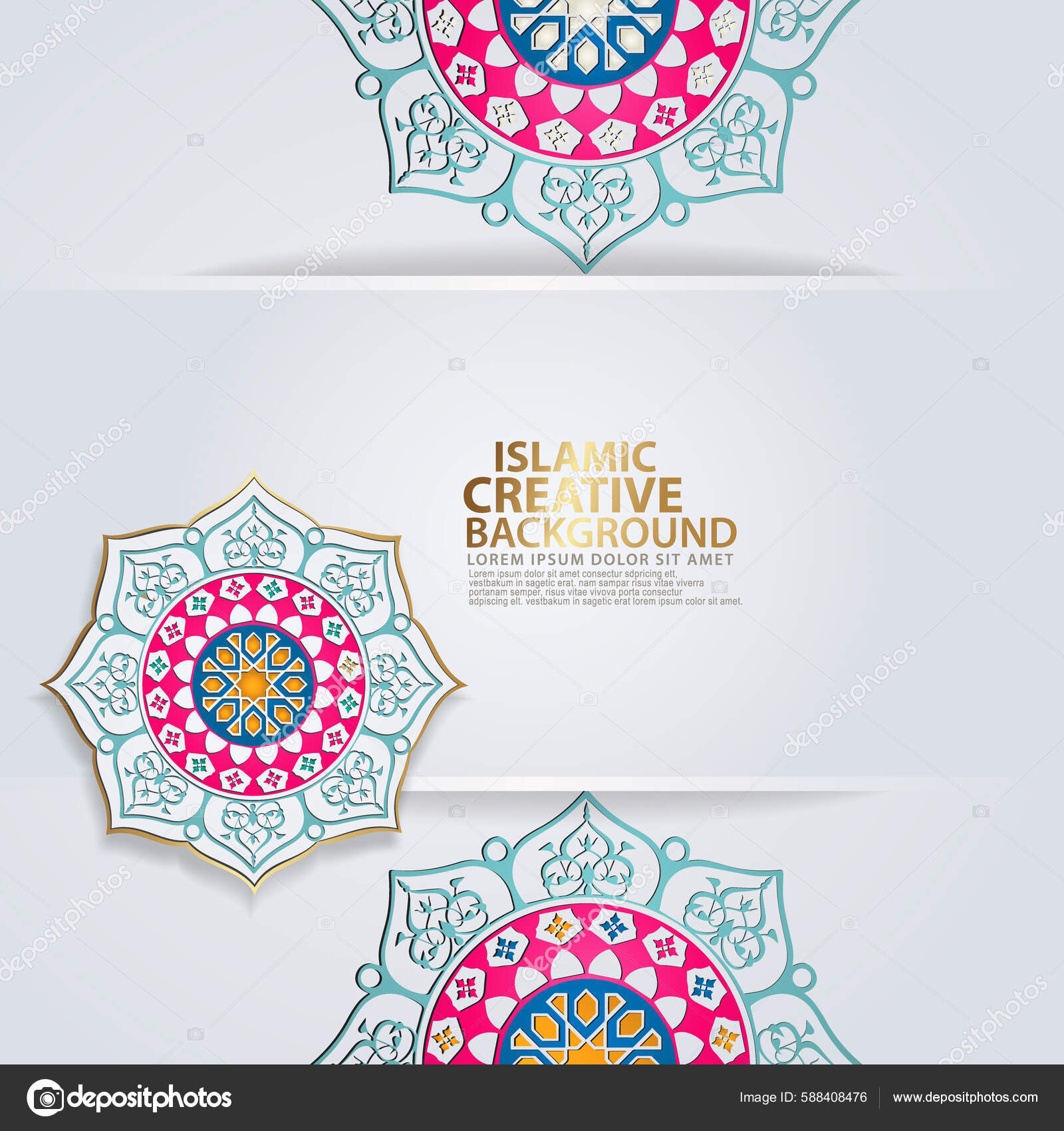 Arabic Arabesque Design Greeting Card Major Islamic Events Islamic ...
