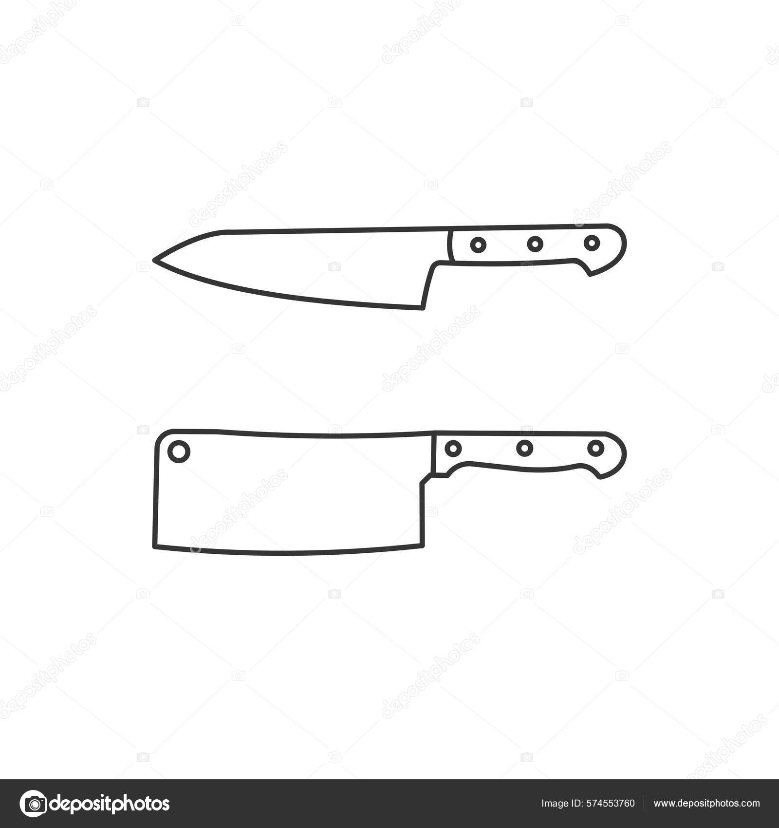 Butcher Knife Illustration