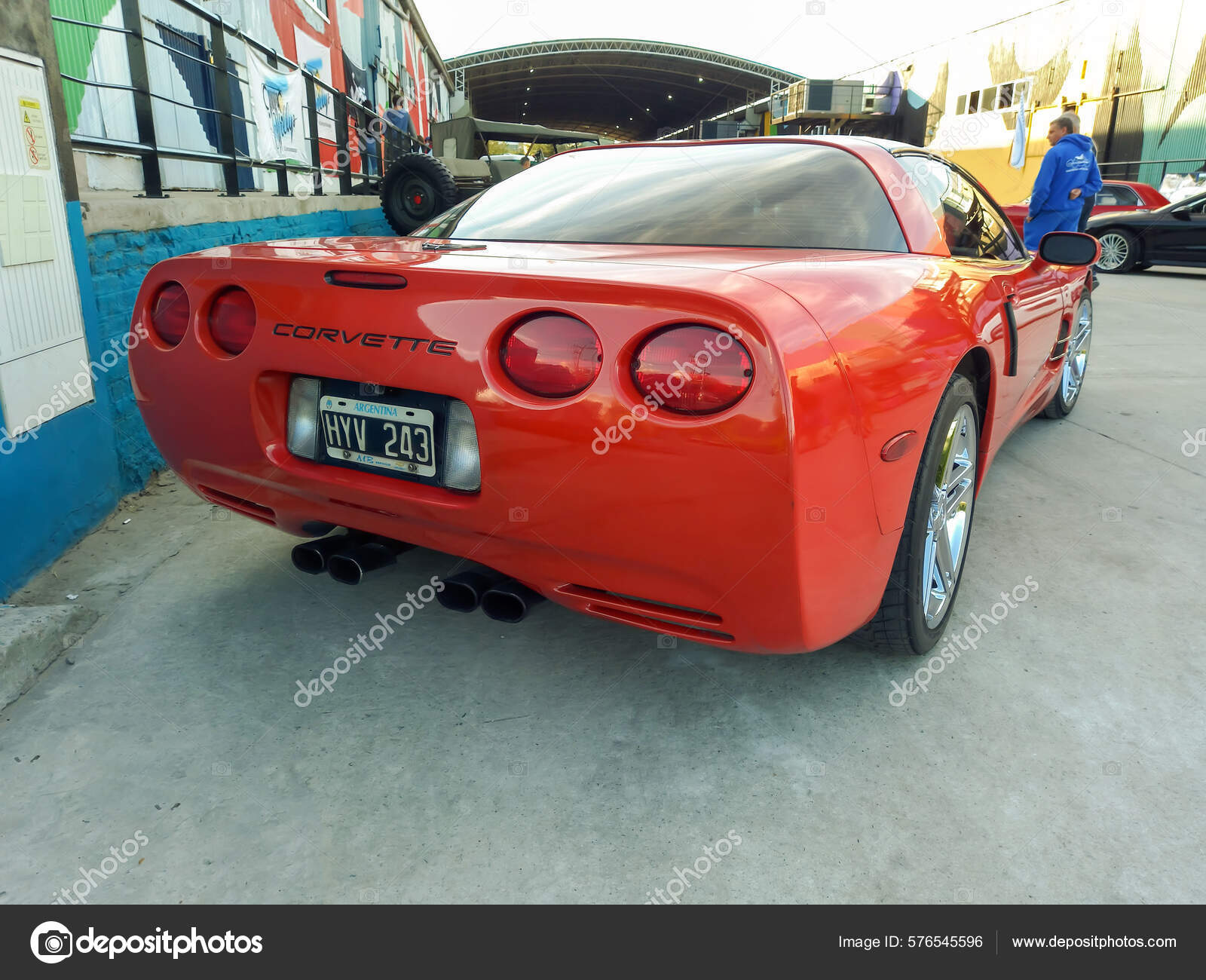 2022 Corvette Red Rear