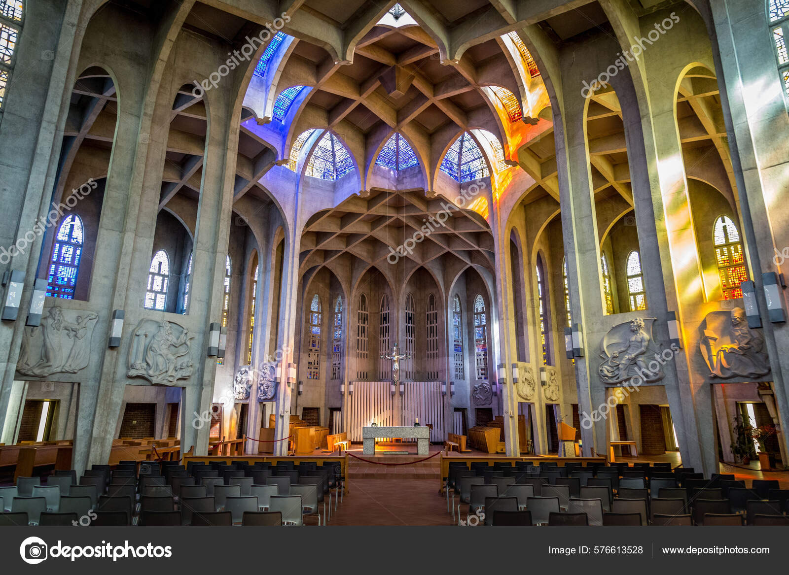 Interior Westminster Abbey Benedictine Monastery London — Stock ...