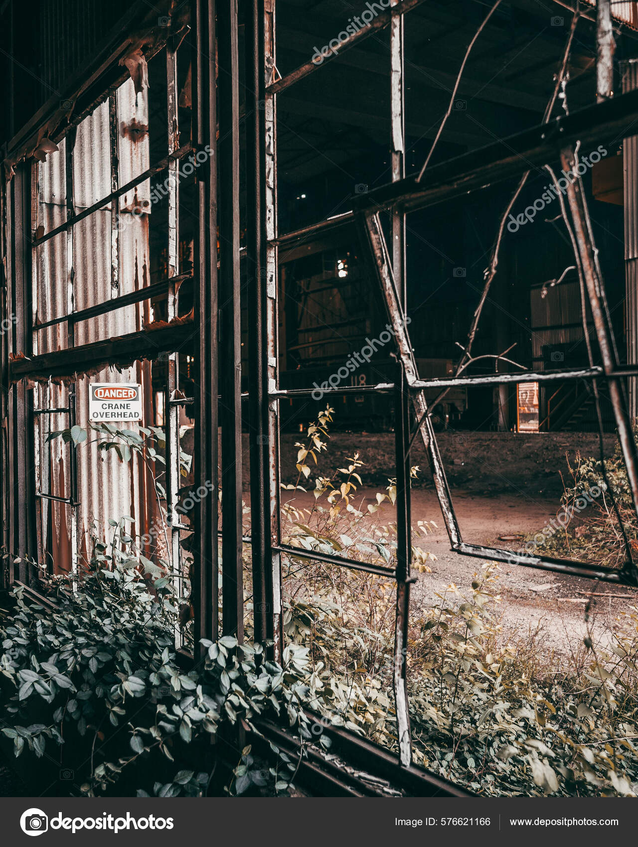 Vertical Shot Broken Windows Abandoned Building Destroyed Nuclear ...
