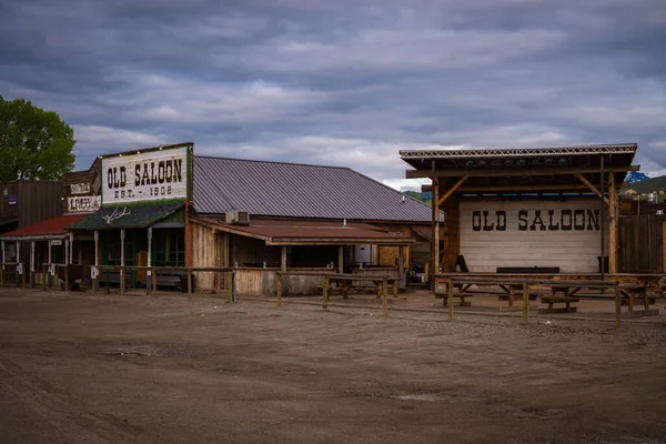 Western saloon at night Stock Photos, Royalty Free Western saloon at ...