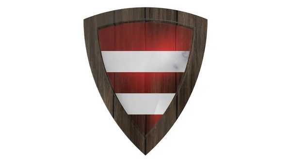 Shield Wood Medieval Render Illustration — Stock Photo © wirestock ...