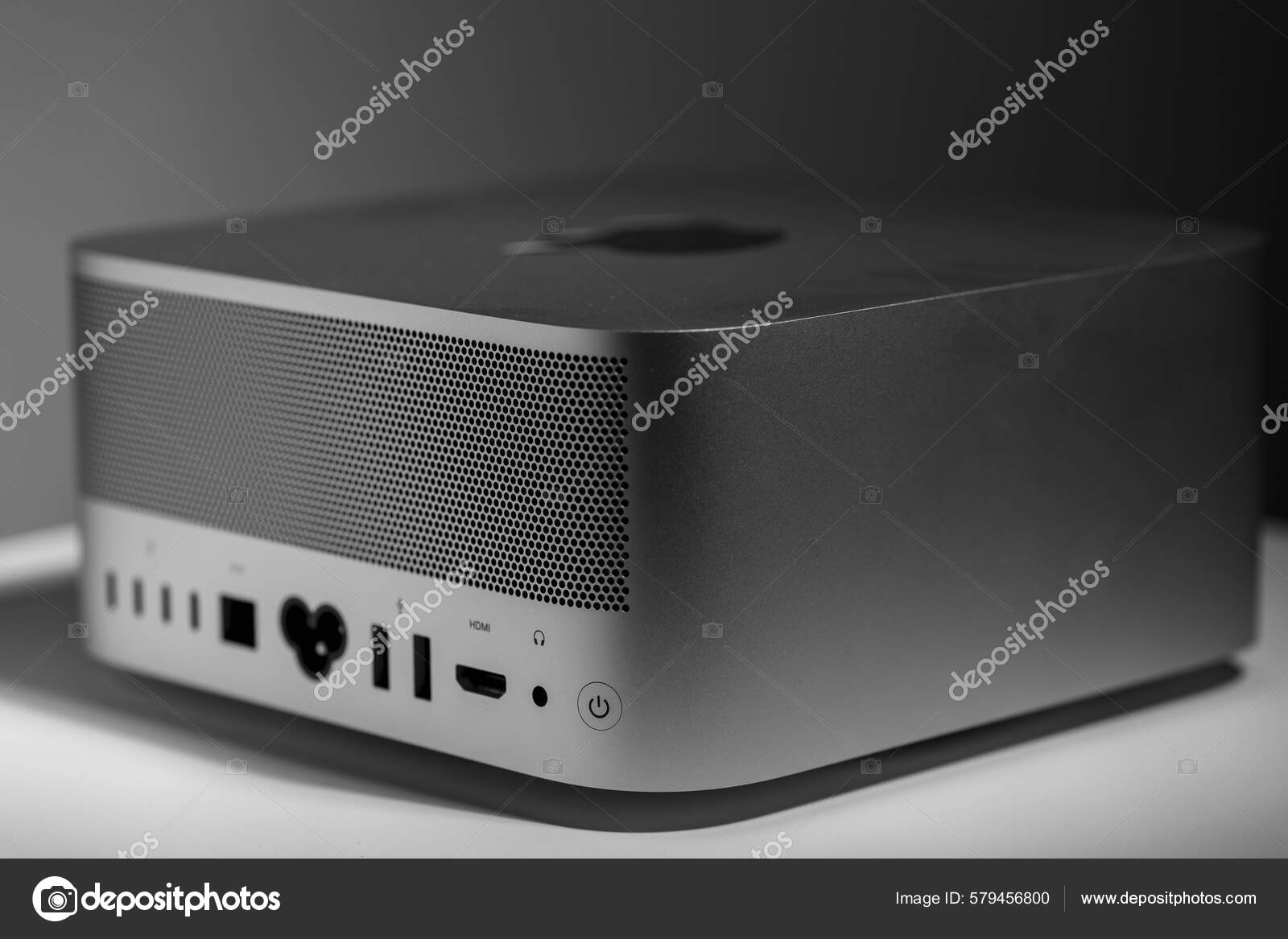 Dark Low Key Still Life Modern New Desktop Computer System — Stock ...