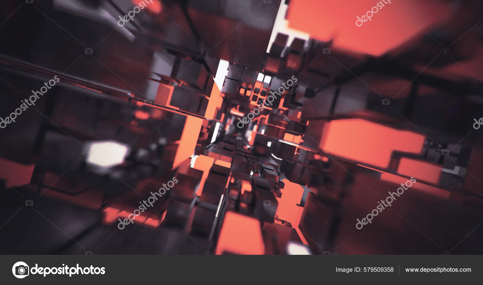 Render Design Falling Cubes Top View Stock Photo by ©wirestock_creators ...