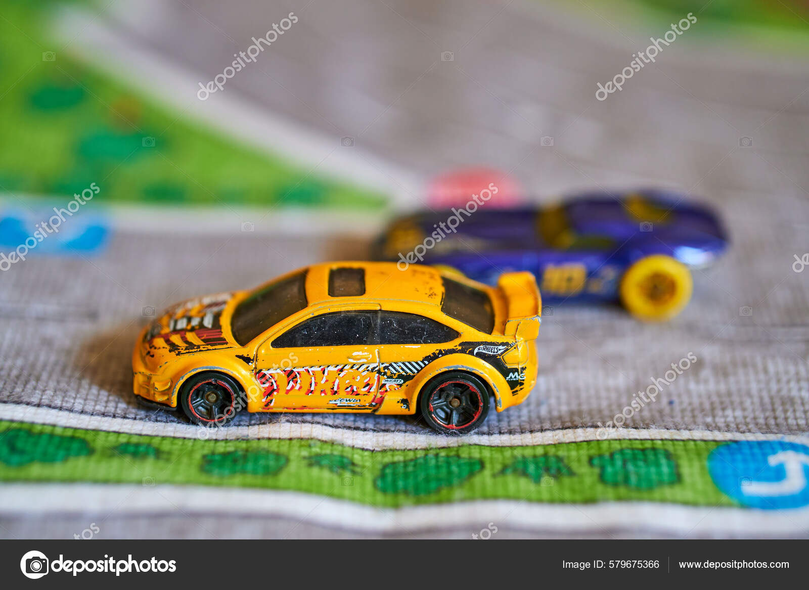 Mattel Hot Wheels Toy Model Ford Focus Race Car Play – Stock Editorial ...