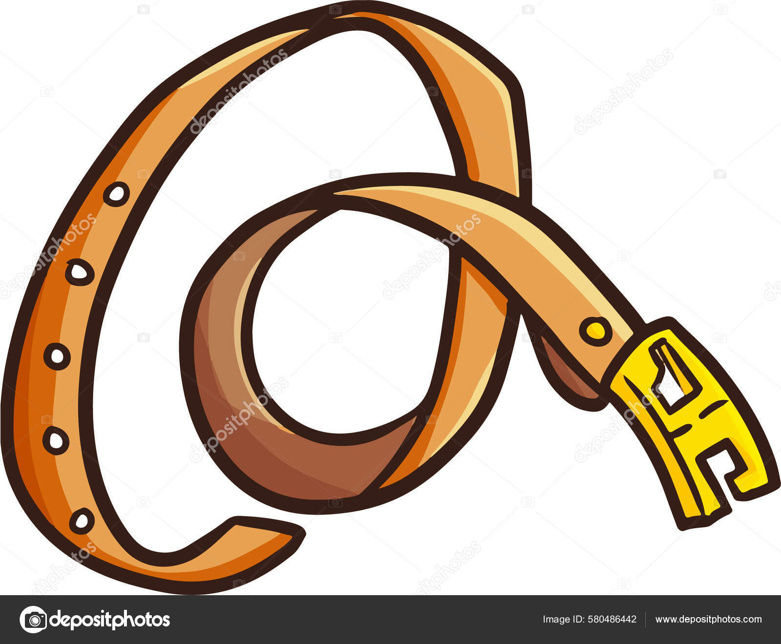 Vector Illustration Colorful Belt Isolated White Background Stock ...