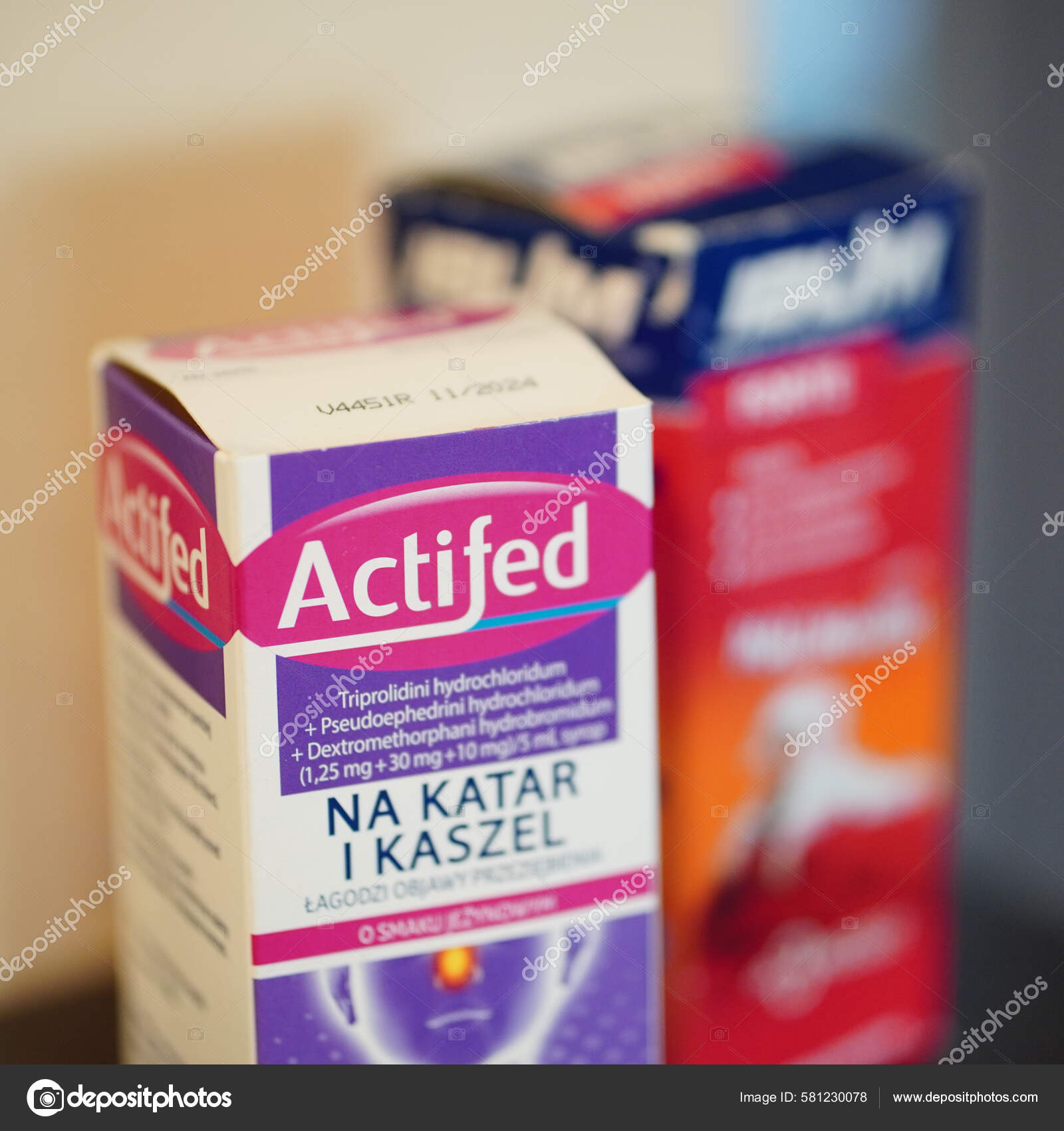Polish Actifed Triprolidine Hydrochloridum Syrup Coughing Flue Box ...