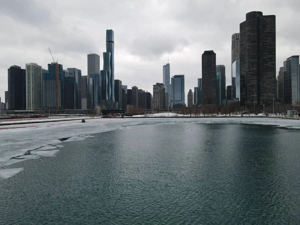 Chicago winter skyline Stock Photos, Royalty Free Chicago winter ...