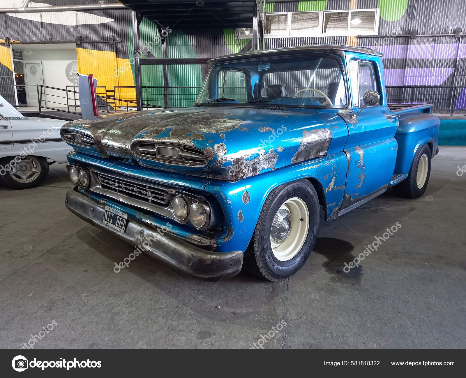 Oude Blauwe Chevy Trucks A1 Restauraties