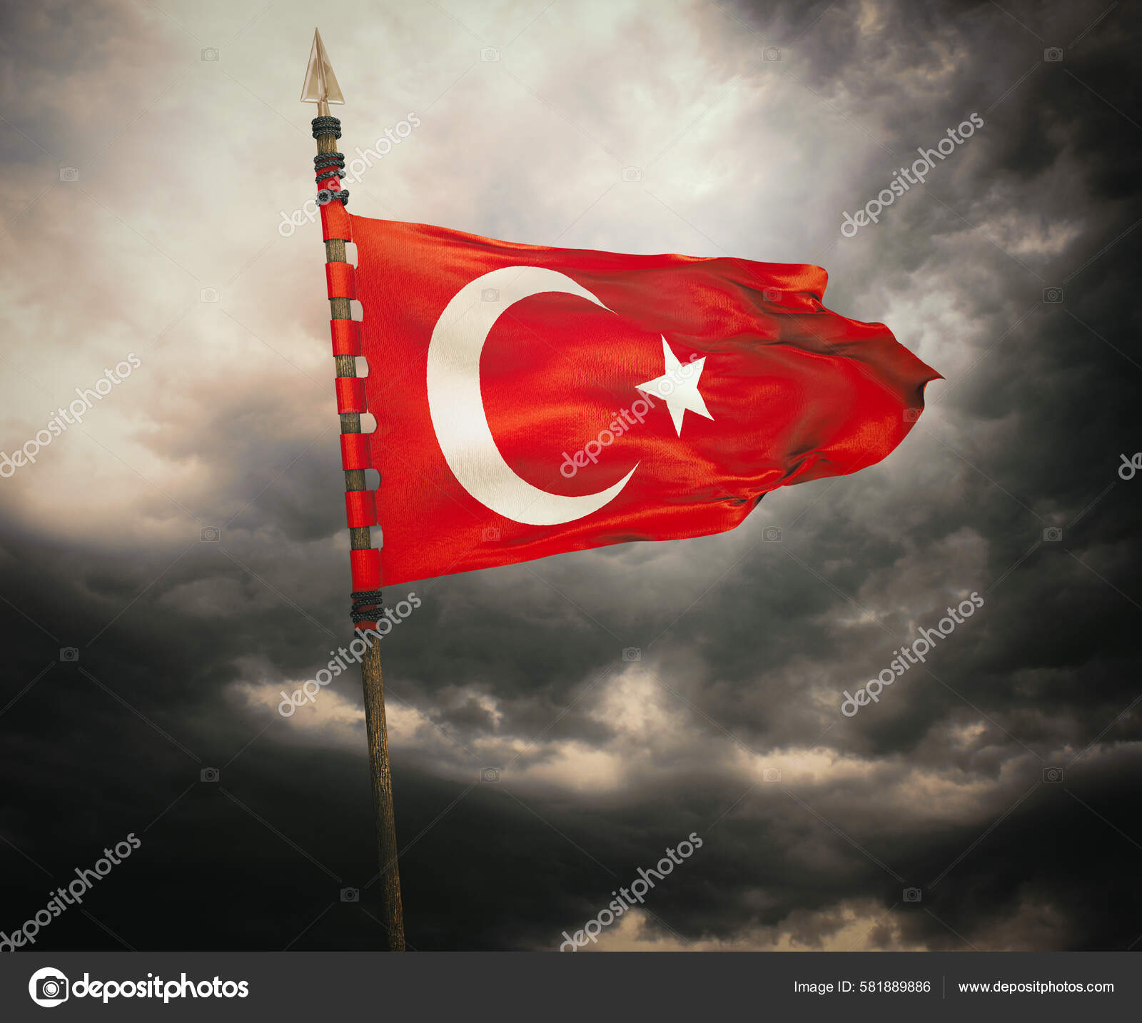 Turkey Flag Waving