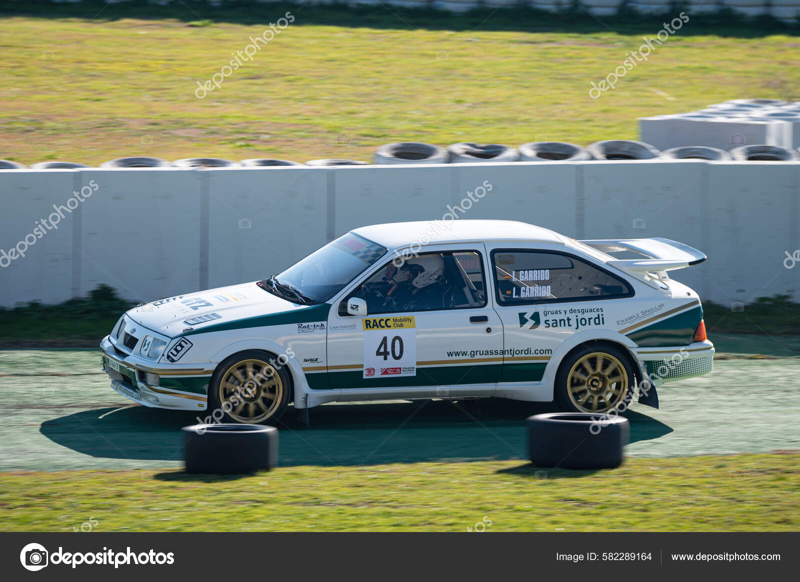 Ford Sierra Cosworth Racing Car Track Montmelo – Stock Editorial Photo ...