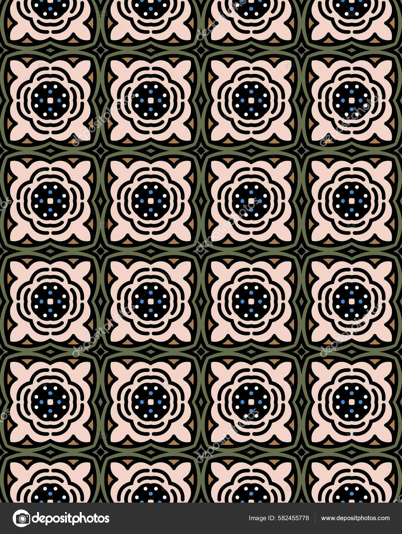 Seamless Illustration Tile Pattern Background Wallpaper — Stock Photo ...