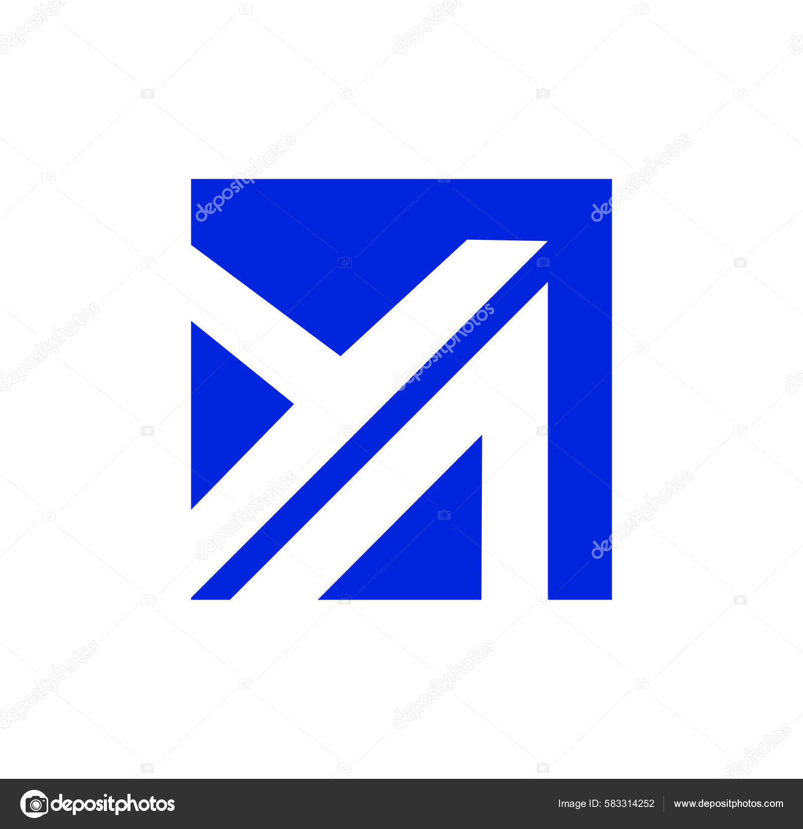 Vector Illustration Blue White Logo Stock Vector by ©wirestock_creators ...