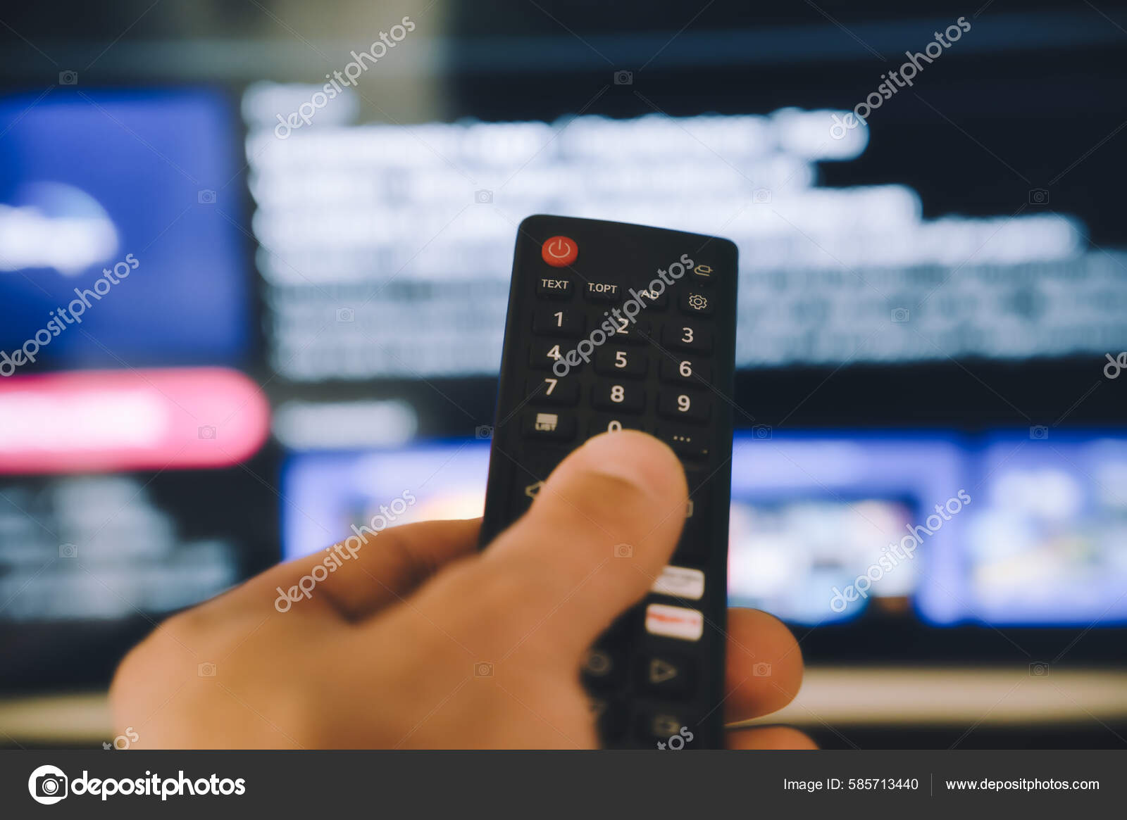 Male Hand Holding Remote Control — Stock Photo © wirestock_creators ...