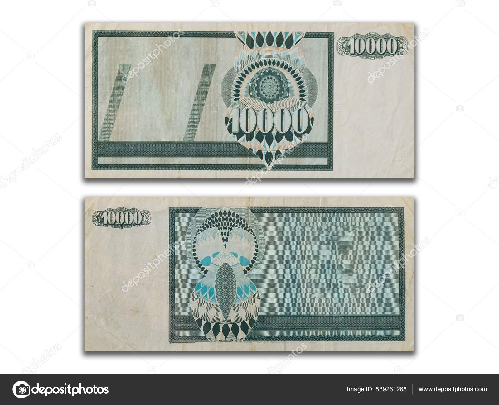 Blank Vintage Banknote Design Purposes Montage Mockup – Stock Editorial ...