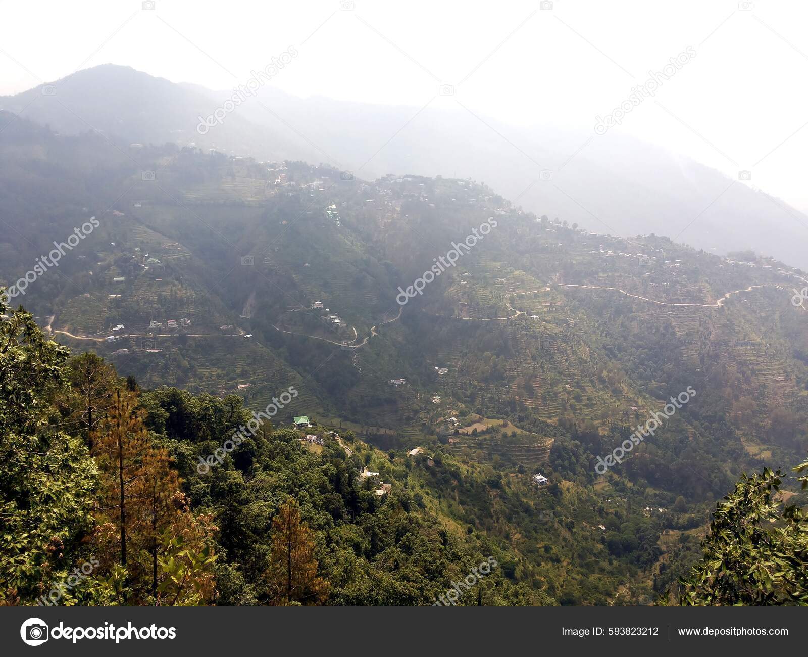 Mountain Landscape Deep Gorge Himalayas — Stock Photo © wirestock ...