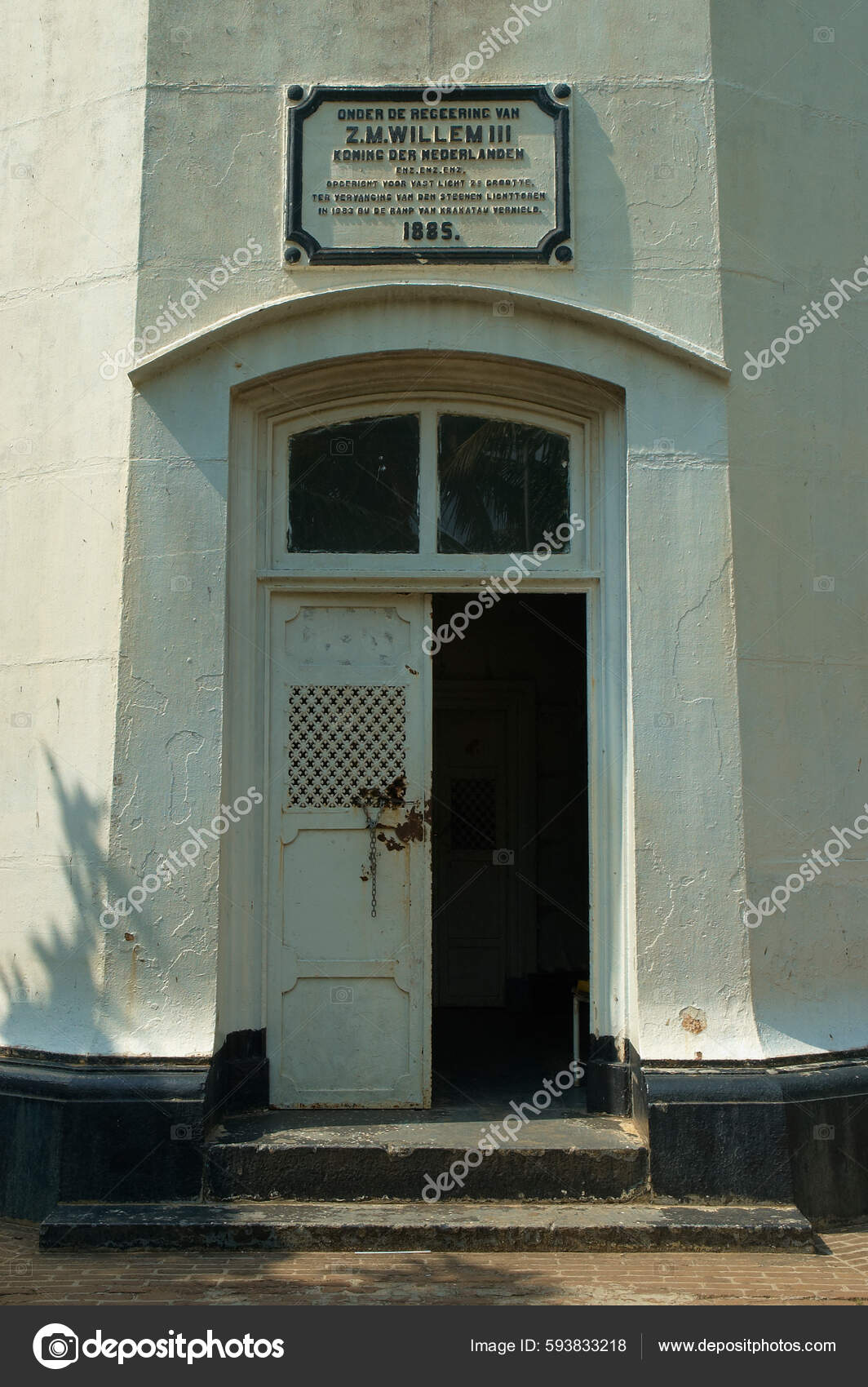Entrance Lighthouse Dutch Colonial Era Which Has Historical Value ...