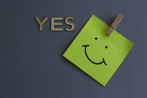 Yes Green Smiley Face