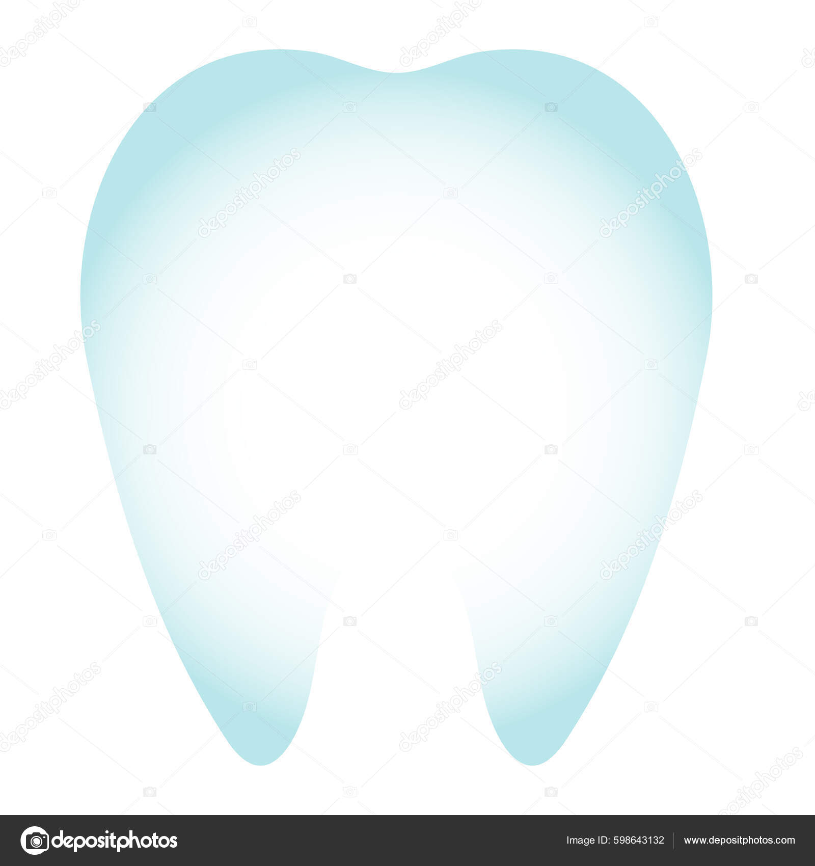 Simple Clip Art Tooth White Background Stock Vector by ©wirestock ...