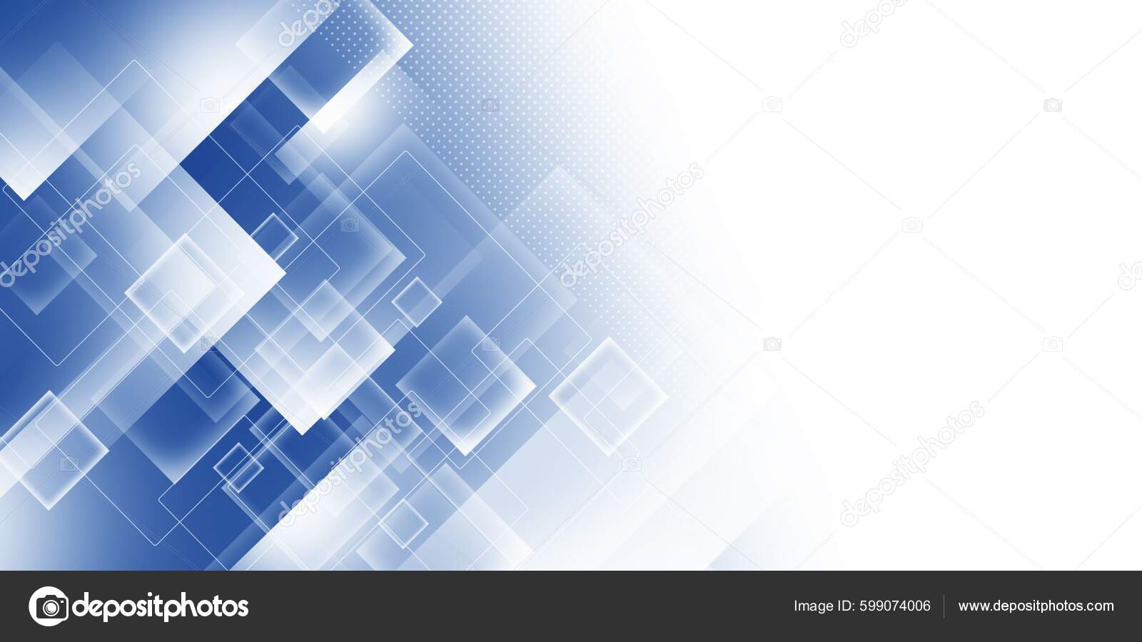 Beautiful Abstract Technology Background Blue Squares — Stock Photo ...