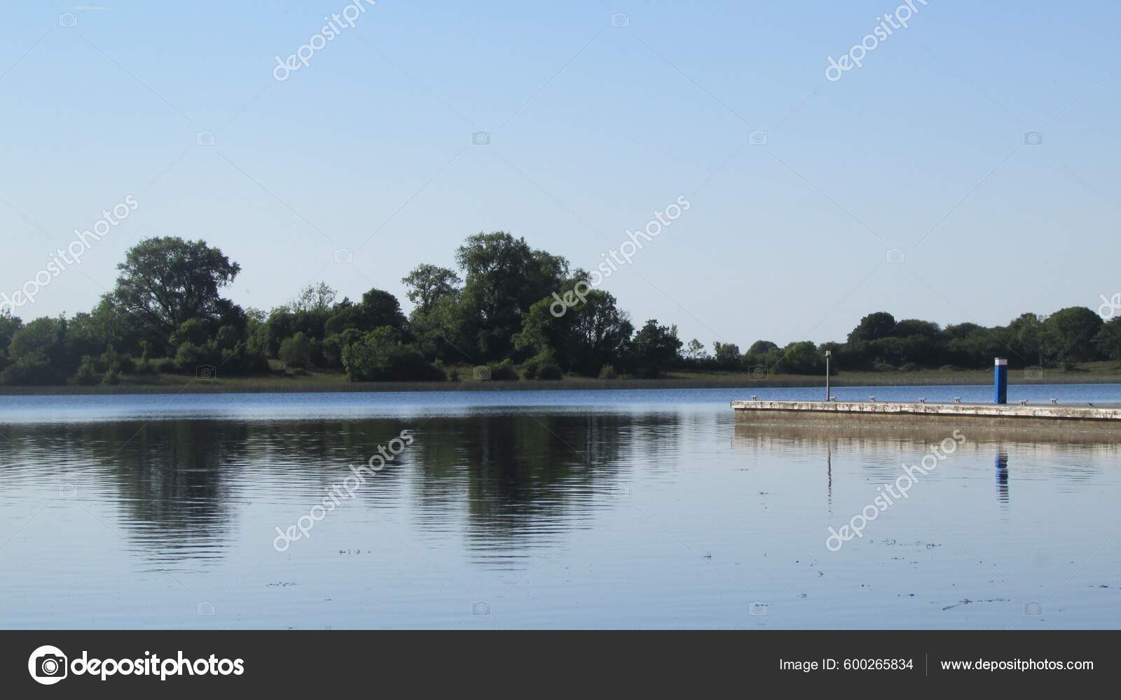 Upper Lough Erne Still Bright Day Pier Picture Located Fermanagh Stock ...