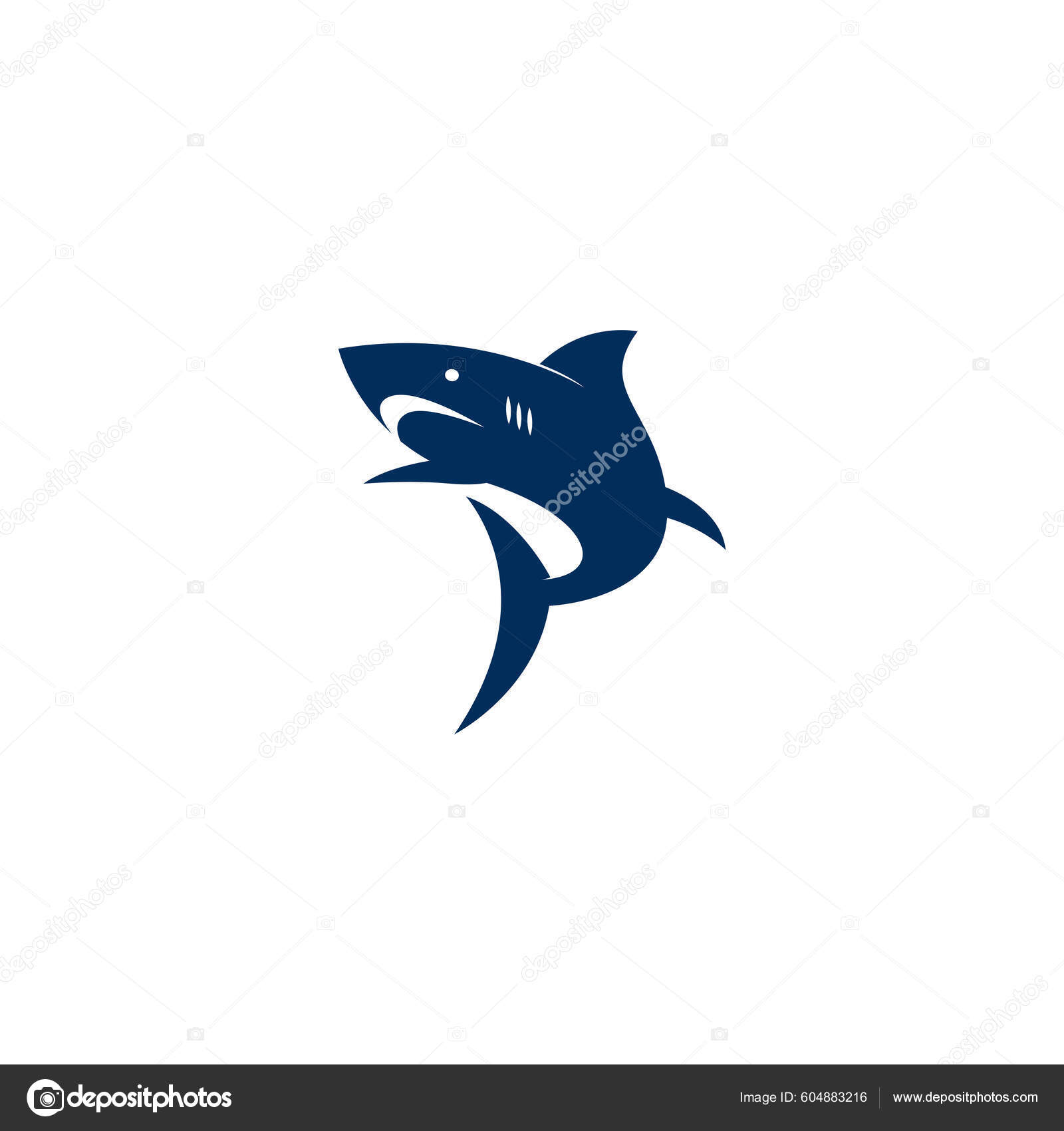 Hai Symbol Logo Design Illustration Stock-Vektorgrafik von ©wirestock ...