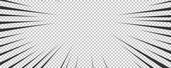 Comic Book Page Black Lines Isolated Transparent Background Template ...