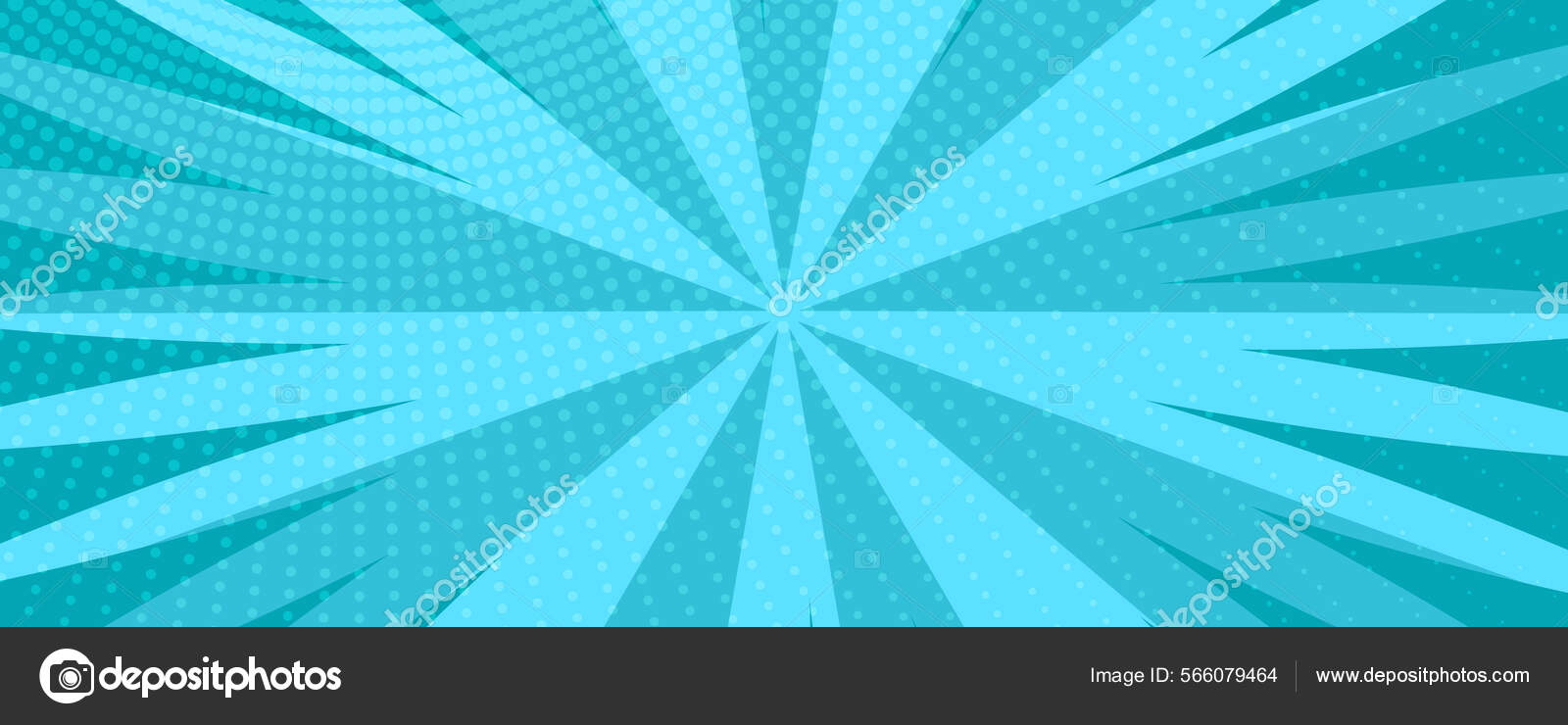 Blue Comic Book Page Background Pop Art Style Empty Space Stock Vector ...