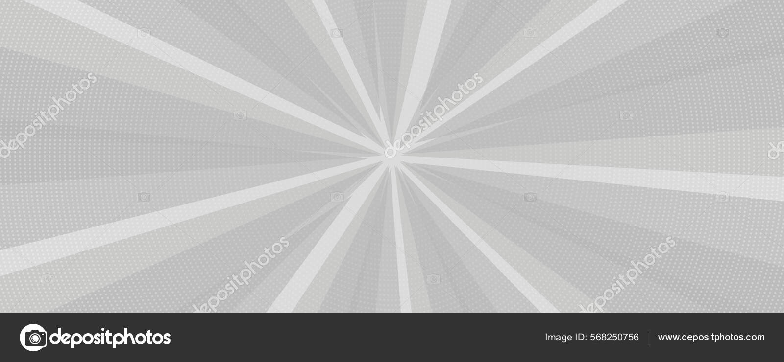 Gray Comic Book Page Background Pop Art Style Empty Space Stock Vector ...