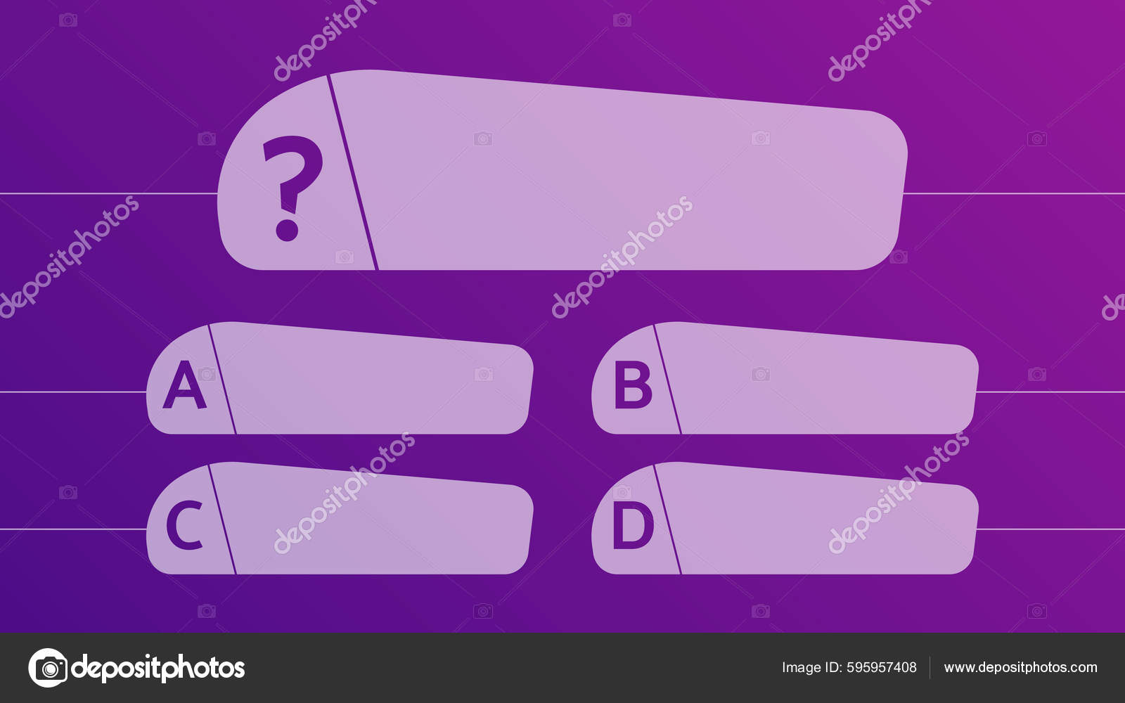 Multiple Choice Quiz Template Question Answers Template Form Gradient ...