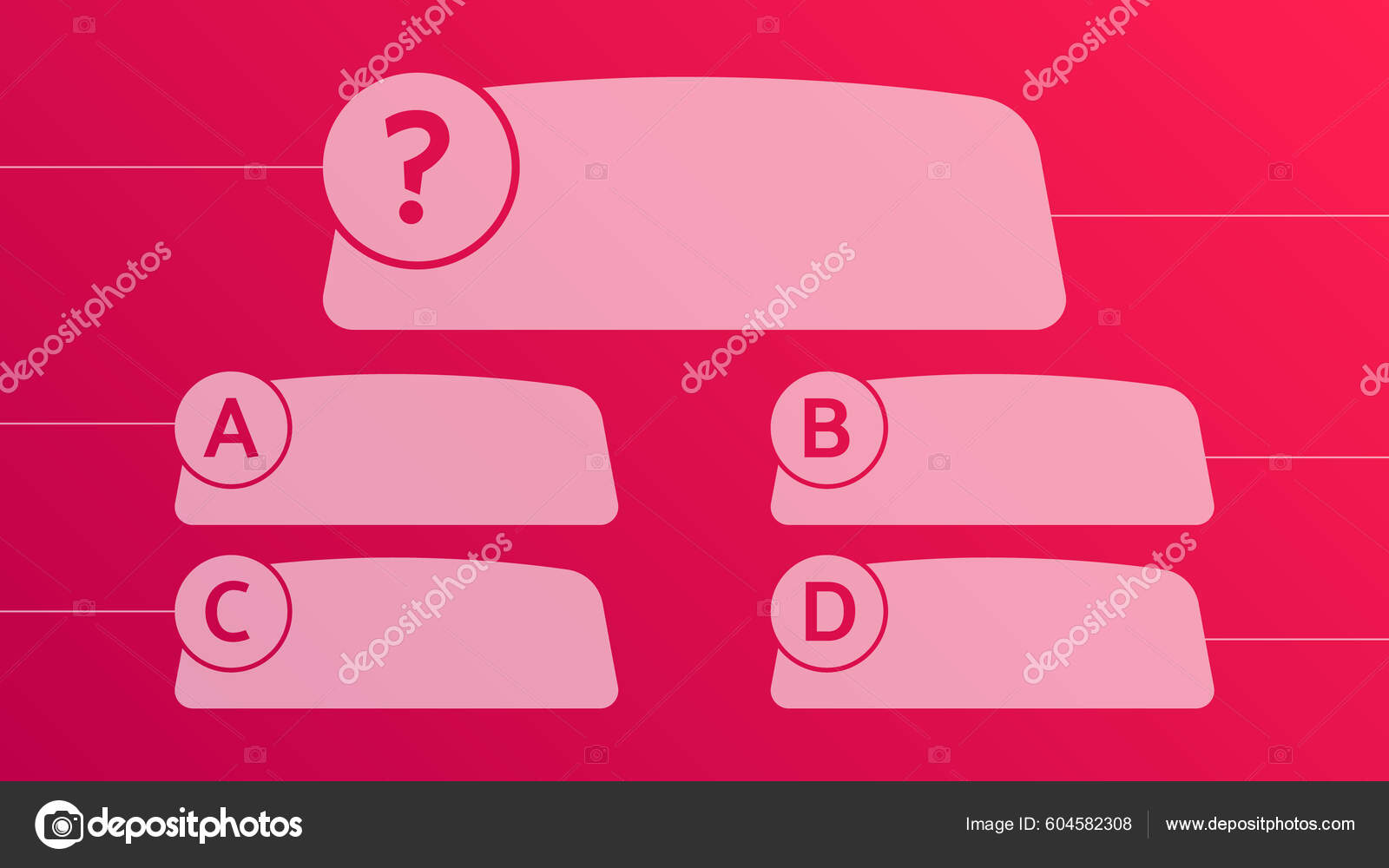 Multiple Choice Quiz Template Question Answers Template Form Gradient ...