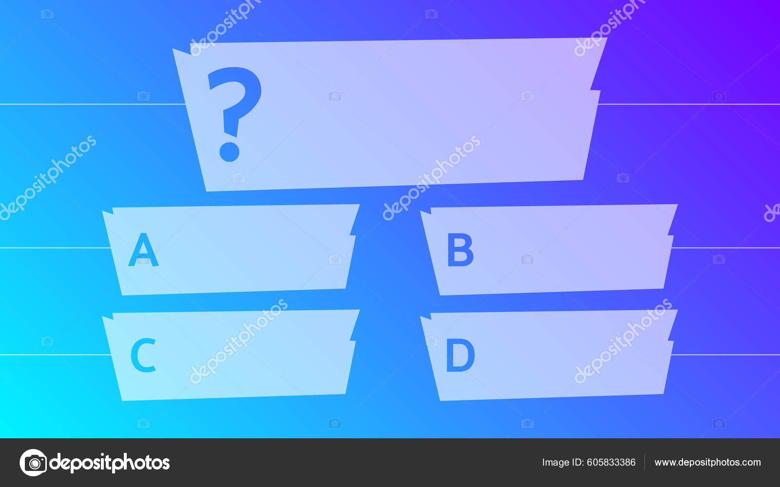 Templat Kuis Pilihan Ganda Pertanyaan Dan Jawaban Templat Bentuk Pada ...